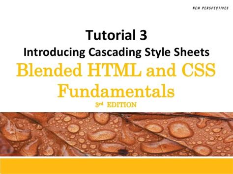 introducing cascading style sheets