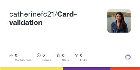 Github Catherinefc21card Validation