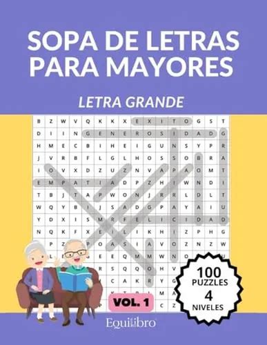 Sopa De Letras En Espanol Para Adultos Y Mayores Letra Grand Meses