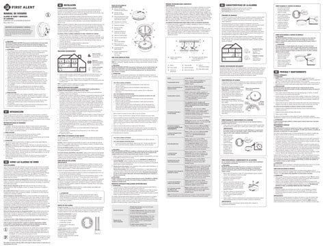 First Alert Smico100 Ac Interconnectable Ion Smoke Co Alarm Instruction