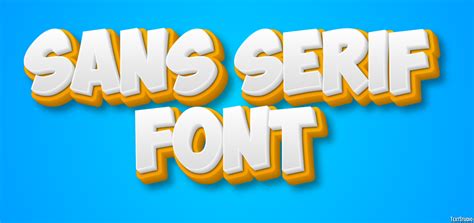Sans Serif Font Text Effect And Logo Design Font