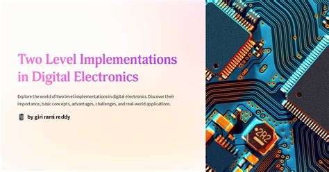 Two Level Implementations In Digital Electronics
