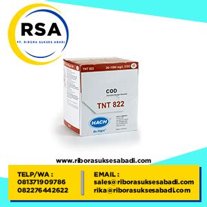 Jual Chemical Oxygen Demand Cod Tnt 822 Hach 25 150 Test Ptribora