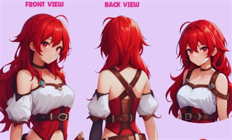 Create Custom Anime Vtuber Reference Sheet For Anime Character And Vtuber Nsfw By Justy Dave
