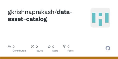 Github Gkrishnaprakashdata Asset Catalog