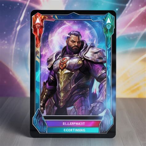Premium Ai Image Radiant Refractions A Collectible Card With