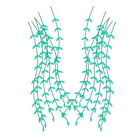 Willow Leaf Png Image Green Willow Leaf National Wind Element Green