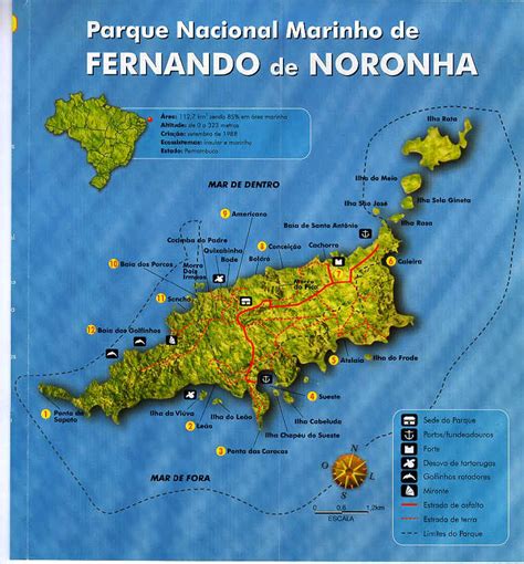 Fernando De Noronha Map