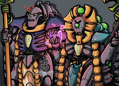 [oc] Trazyn And Orikan R Imaginarywarhammer