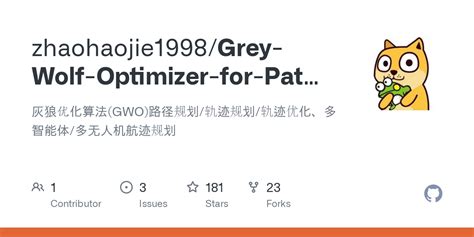 Issues · Zhaohaojie1998grey Wolf Optimizer For Path Planning · Github