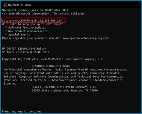 HP Switch Üzerinde Vlan DHCP Yapılandırması ve IP Dağıtma ÇözümPark