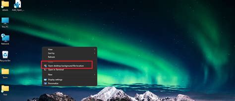 How To Add Open Desktop Background File Location Context Menu In