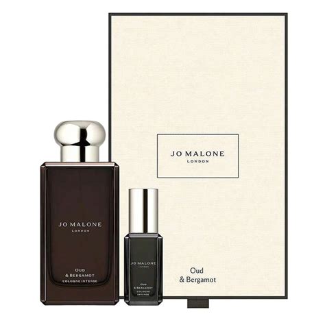 Oud And Bergamot By Jo Malone 100ml Cologne Intense 2 Piece T Set