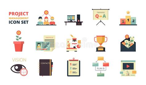 Project Portfolio Icon Stock Illustrations 7131 Project Portfolio