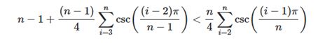 trigonometry solving inequality in mathematica involving summation