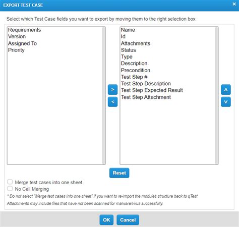 Export Requirements And Test Design Reports
