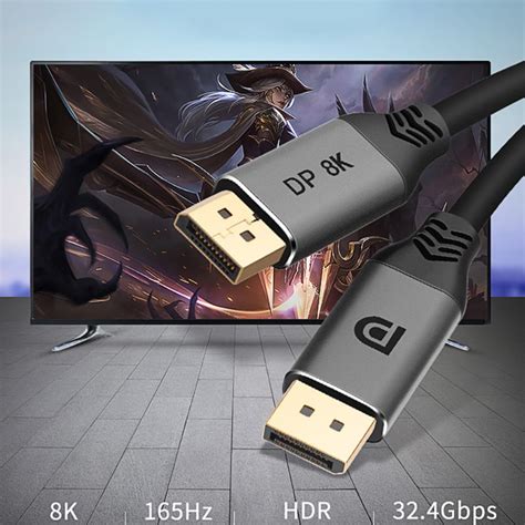Displayport 1 4 Cable De 8k 4k Hdr 60hz 144hz Adap Grandado