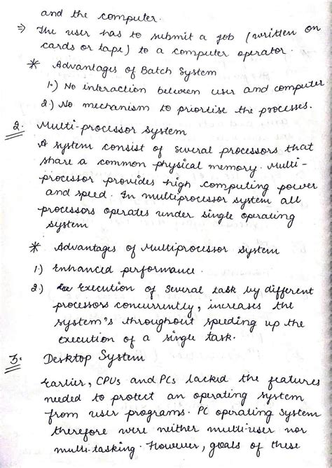 Solution Operating System Handwritten Notes Studypool