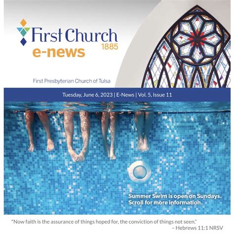 The Latest Issue Of First Church E News Is Now Available For Reading At