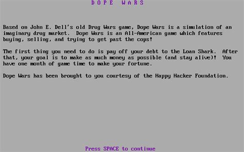 Download Dope Wars My Abandonware