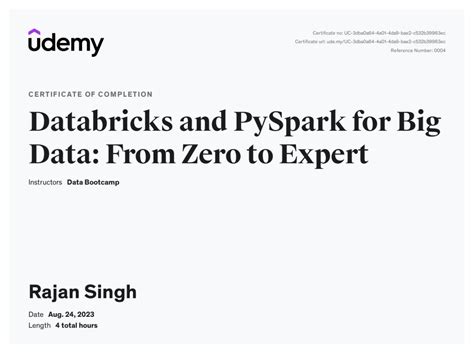 udemy course completion certificate rajan singh 10 comments