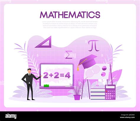 Mathematical Theory Formulas Math School Subject Learning Mathematics Idea Stock Vector Image