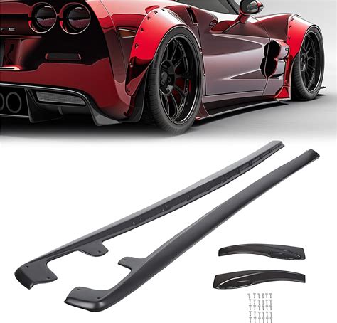 Kojem Side Skirts Rocker Panels Guard For 2005 2013 Chevrolet Corvette