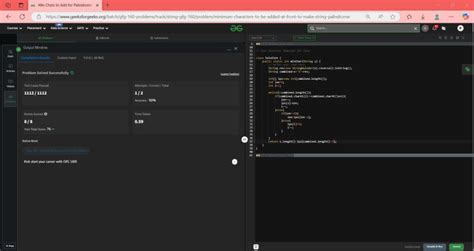 Algorithms Strings Kmp Palindrome Gfg160 Geekstreak2025 Prachi Karande