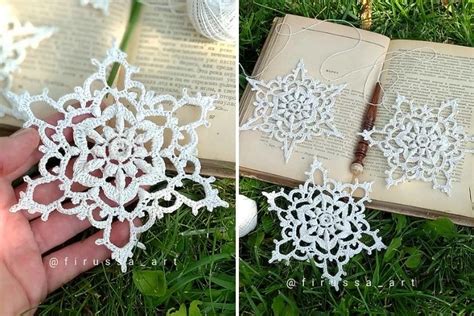 Snowflake Frosty Lace Free Crochet Pattern