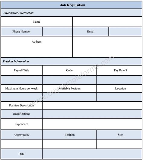 Hr Requisition Form Template At Frances Fisk Blog