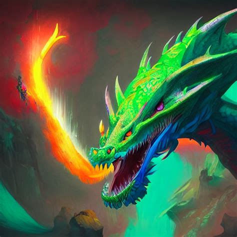 Ai Generated Dragon Portrats Stable Diffusion Dragons