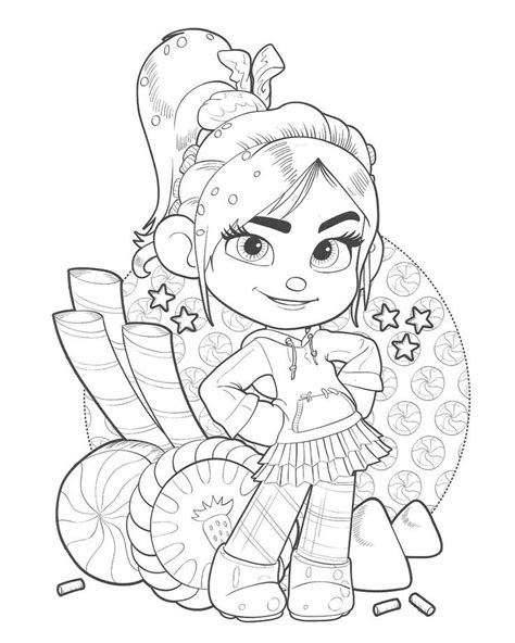 Personajes Vanelope 001 Coloring Pages Cute Coloring Pages Cartoon Coloring Pages