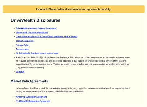 Showing Disclosures