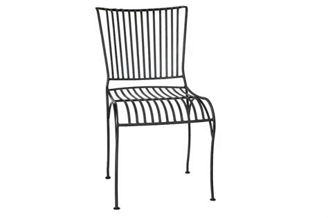 כסא פסים ברזל ללא ידיות רהיטים מעוצבים