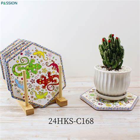 China Ceramic Coaster Factory Cheap Ceramic Coaster Manufacturer