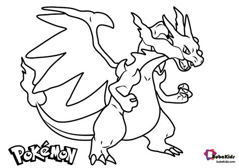 Pokemon Charizard Coloring Page