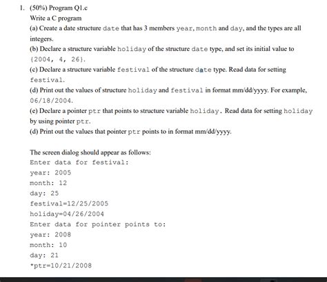 Solved Program Q C Write A C Program A Create A Chegg Com