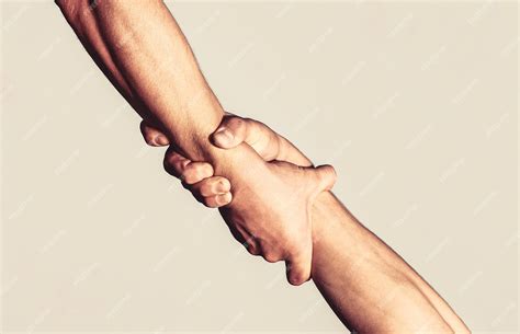 Resgatar Gesto Ou Mãos De Ajuda Feche A Mão De Ajuda Duas Mãos Ajudando