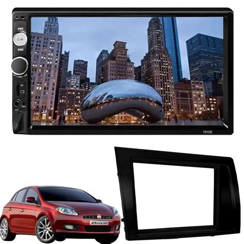 Kit Central Multimídia Bluetooth Moldura Fiat Bravo 2007 Até 2016