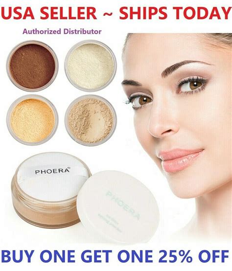 Phoera Translucent Loose Setting Face Powder Makeup Foundation Smooth