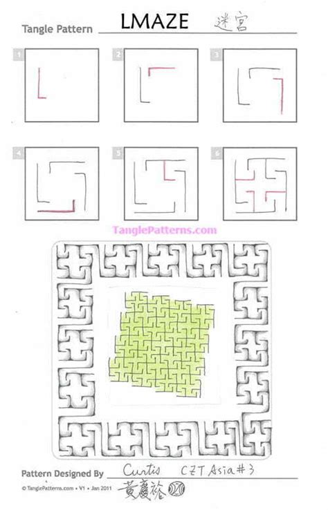 How To Draw LMAZE TanglePatterns Com How To Draw LMAZE TanglePatterns Com