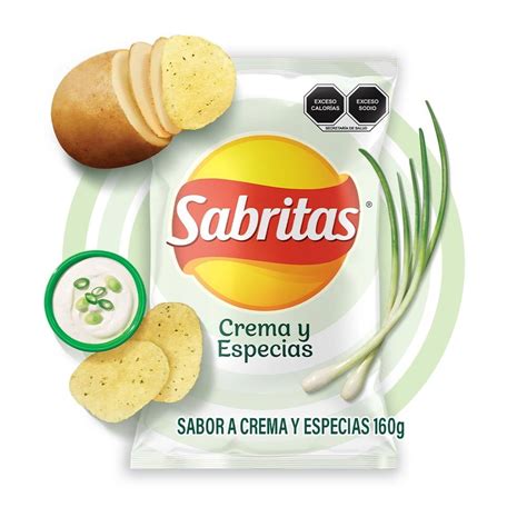 Papas Fritas Sabritas Sabor Crema Y Especias 160 G Walmart En Línea