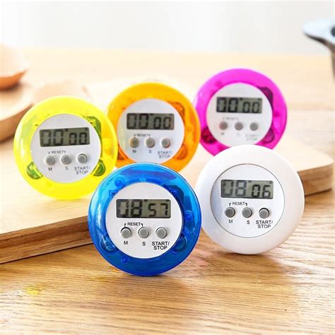 Multi Plastic Kitchen Timer Round Electronic Timer Grandado