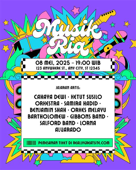 Gratis Desain Contoh Konser Canva