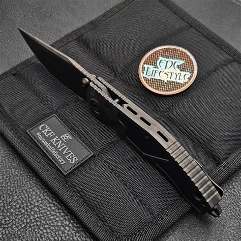 Custom Knife Factory CKF Sokosha DLC 3.75" M398 ZircuTi Inlays