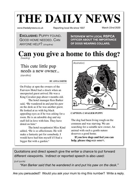 Printable Newspaper Article Ataglance Printable Calendar