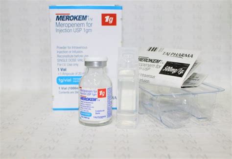 Meropenem For Injection Usp 1gm Merokem