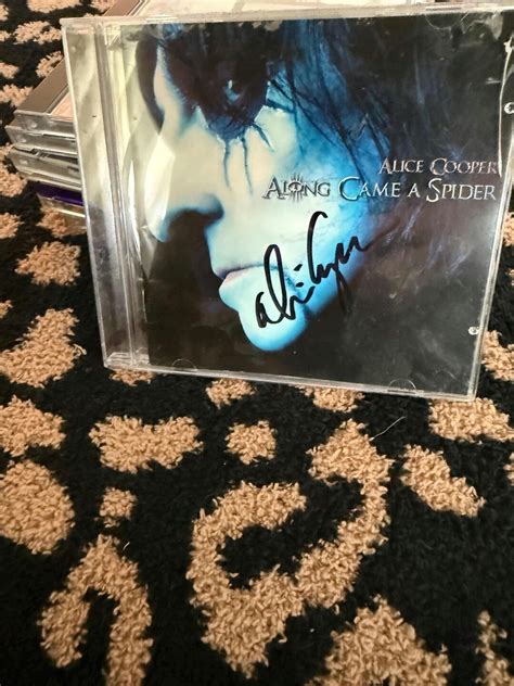 Alice Cooper Along Came A Spider Cd Signed Autograph Etsy