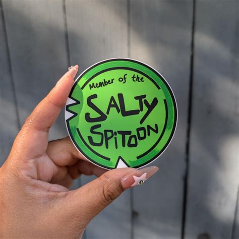 Salty Spitoon 3x3 Sticker 90s Nostalgia Etsy
