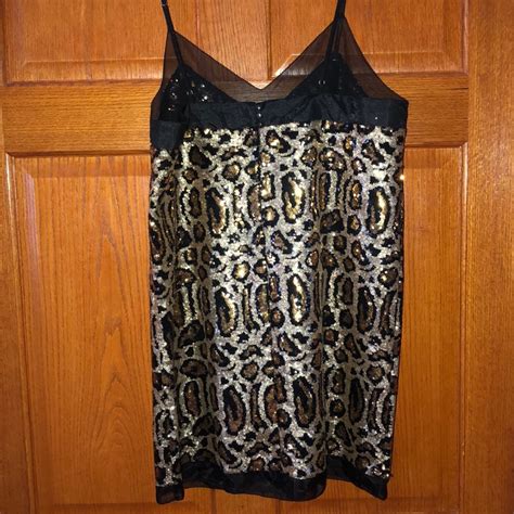 Super Sexy Sequin Leopard Print Dress Gem